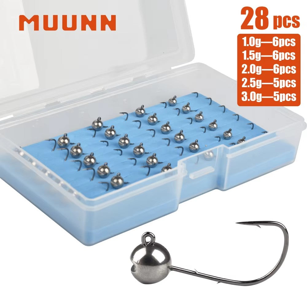 TUNGSTEN ROUND JIG HEAD HOOK – MUUNN FISHING TACKLE